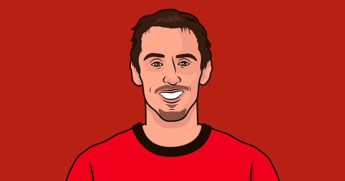 Gary Neville Red Cards In His Career | StatMuse