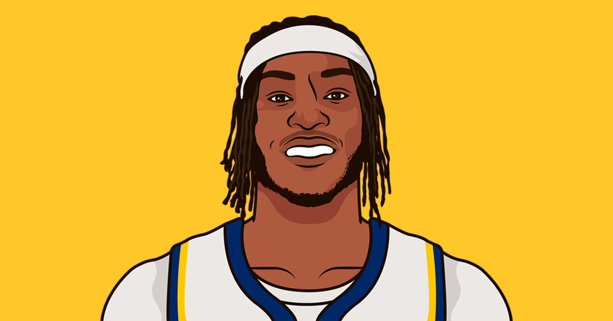 Myles Turner Vs Gsw Last 5 Games | StatMuse