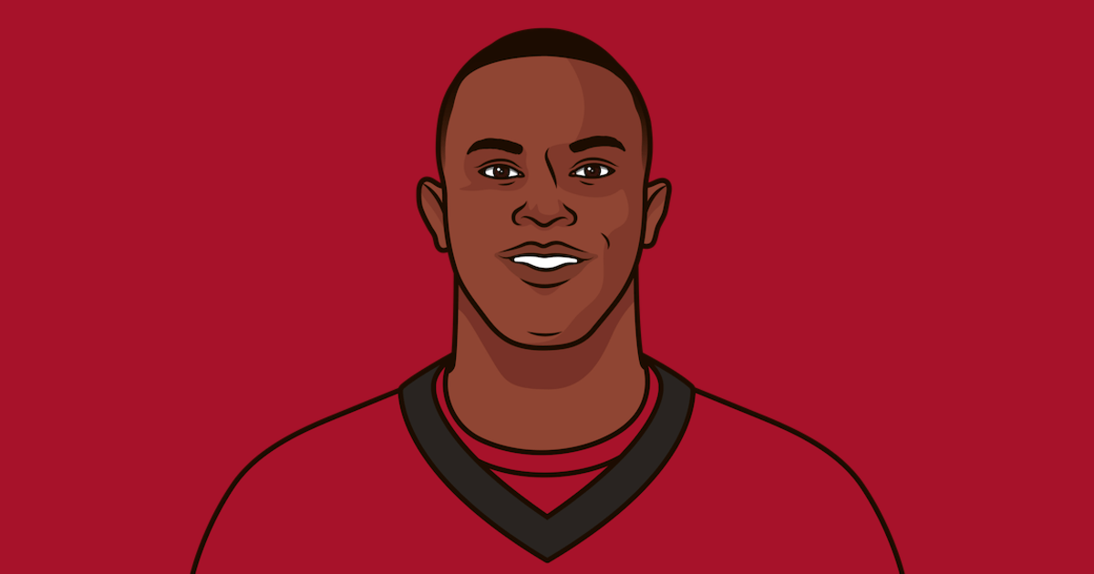 Most Jards Receive Falcons History | StatMuse